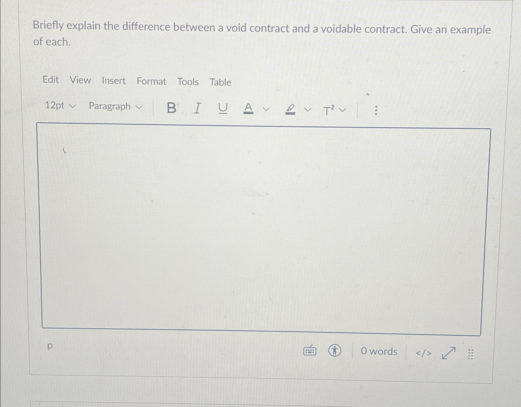 Solved Briefly explain the difference between a void | Chegg.com