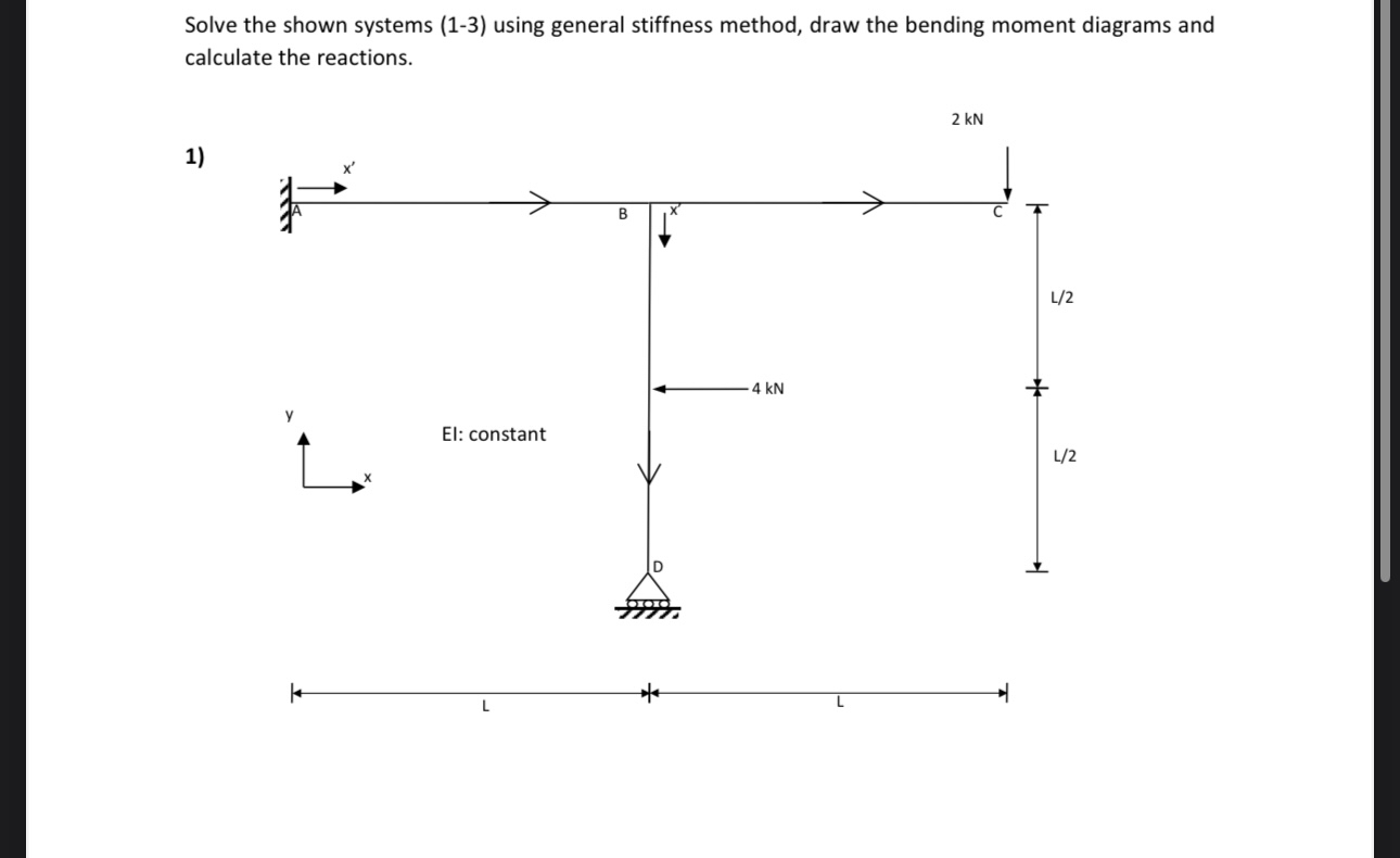 Solved Solve the shown systems (1-3) ﻿using general | Chegg.com