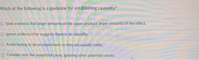 Solved Which of the following is a guideline for | Chegg.com