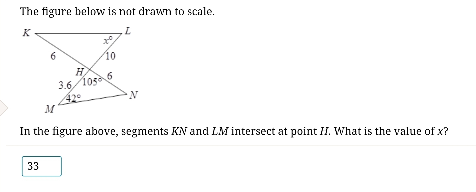 Solved The figure below is not drawn to scale.In the figure | Chegg.com