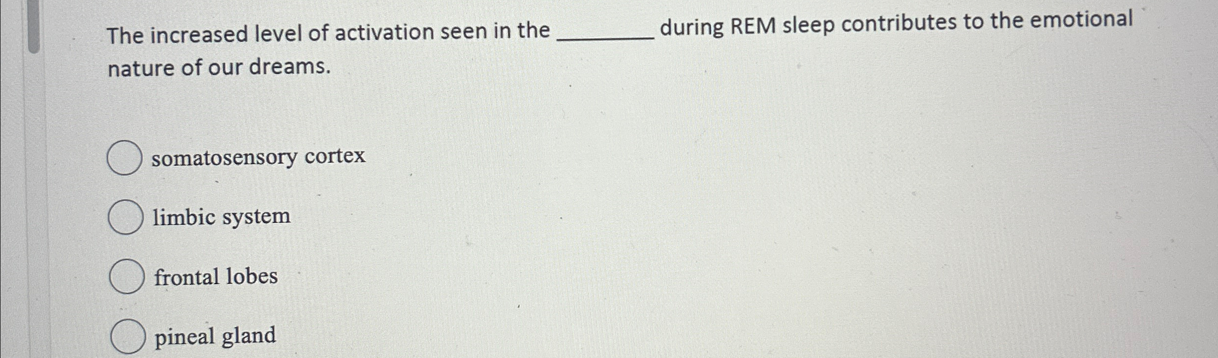 Solved The increased level of activation seen in the q, | Chegg.com