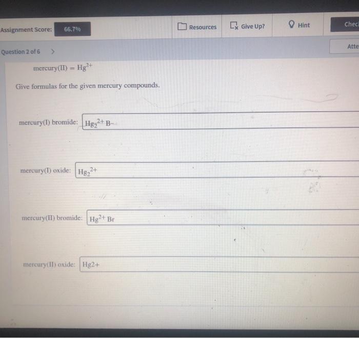 Solved Assignment Score 66.796 Resources [ Give Up? Hint | Chegg.com