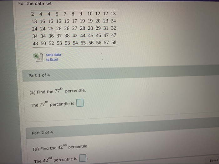 Solved For the data set 2 4 4 5 7 8 9 10 12 12 13 13 16 16 | Chegg.com