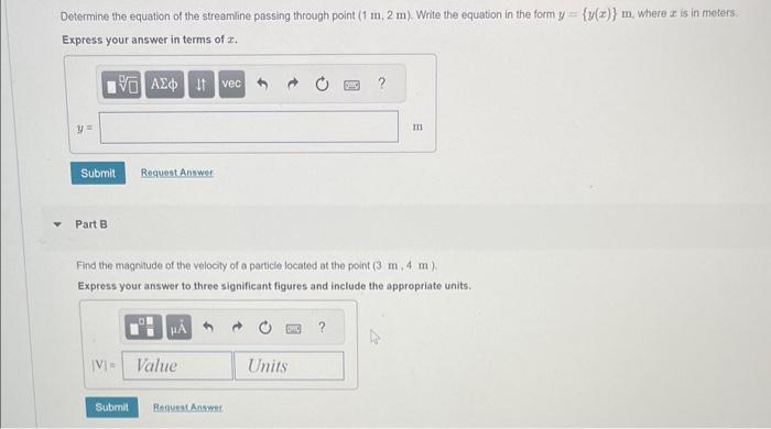 Solved Particles travel within a flow field defined by | Chegg.com