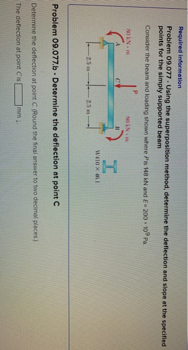 Solved Required information Problem 09.077 - Using the | Chegg.com