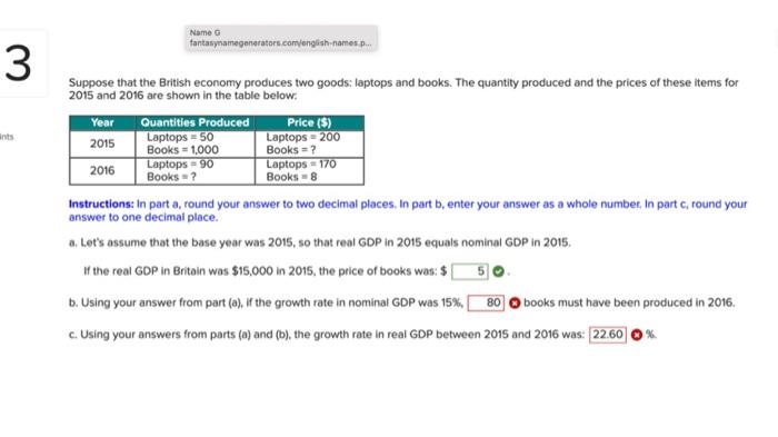 Solved Suppose that the British economy produces two goods: | Chegg.com