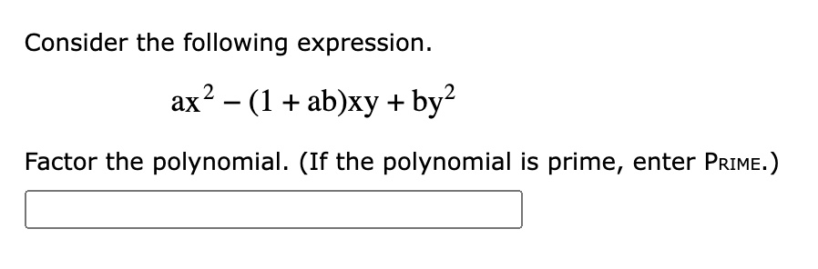 Solved Consider the following | Chegg.com