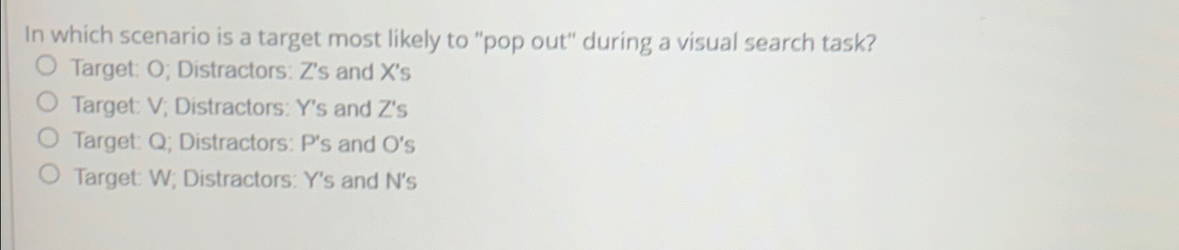 Solved In which scenario is a target most likely to "pop | Chegg.com