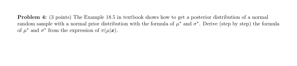 Solved Problem 4: (3 ﻿points) ﻿The Example 18.5 ﻿in textbook | Chegg.com