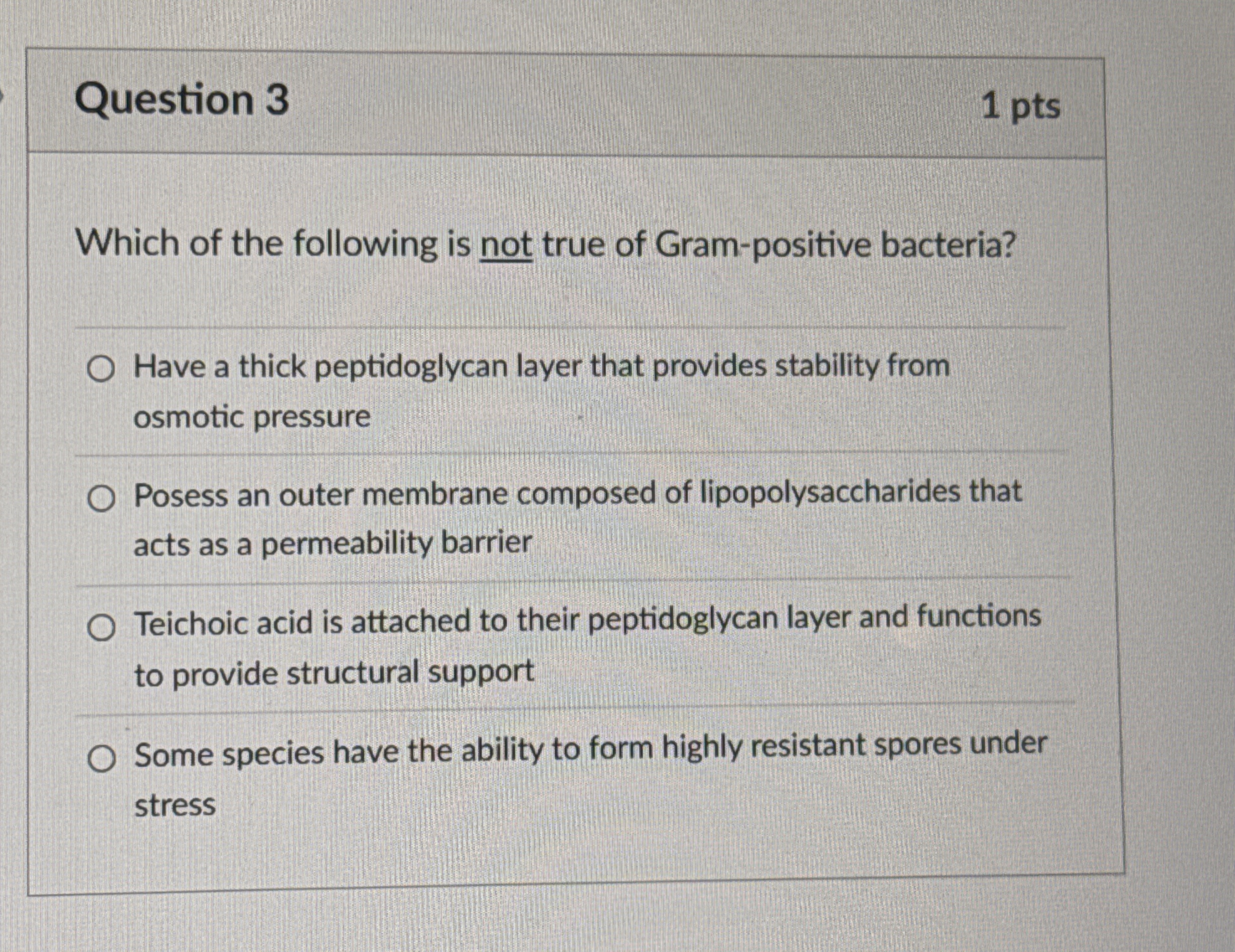 Solved Question 31 ﻿ptsWhich of the following is not true of | Chegg.com