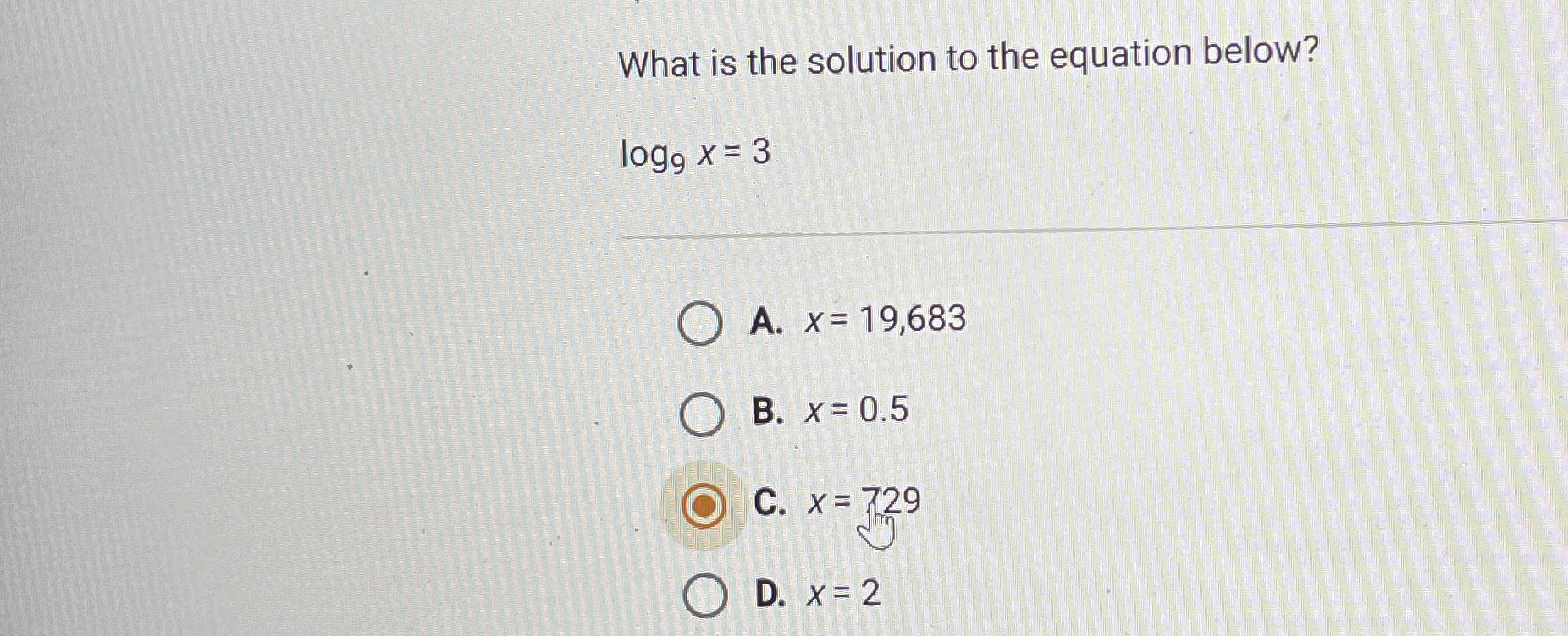 Solved What is the solution to the equation | Chegg.com