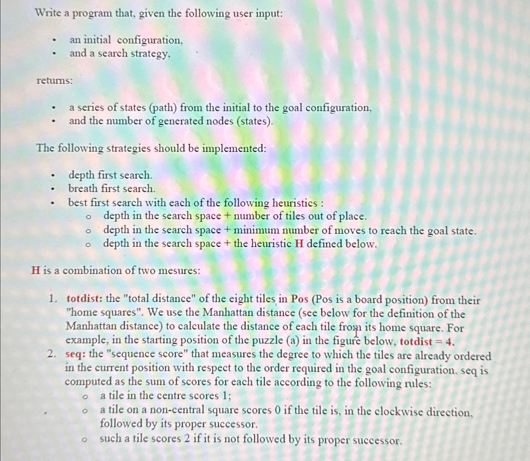 Solved Write a program that, given the following user | Chegg.com