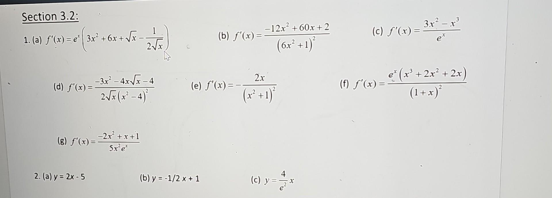 Solved From lecture: 3. Use your answers from problems 1c | Chegg.com