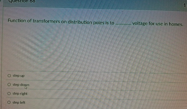 Solved Function of transformers on distribution poles is to | Chegg.com