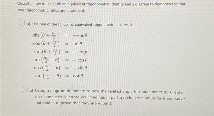 Solved I Have Finished How To Prove Using Trig Identity 