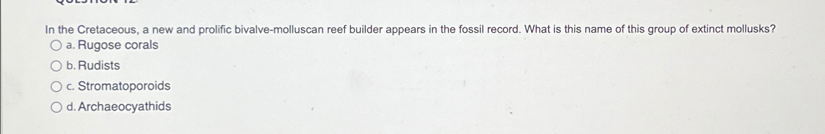 Solved In the Cretaceous, a new and prolific | Chegg.com