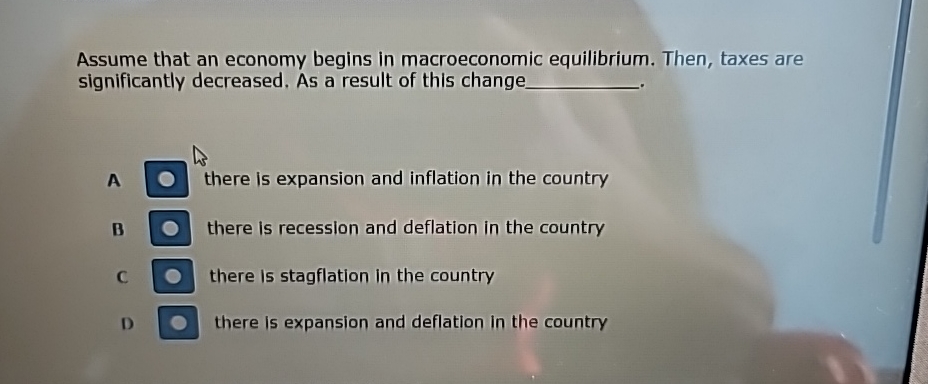 Solved Assume that an economy begins in macroeconomic | Chegg.com