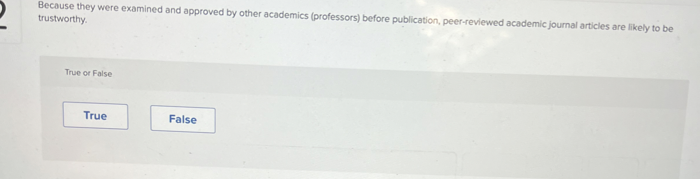 Solved Because they were examined and approved by other | Chegg.com