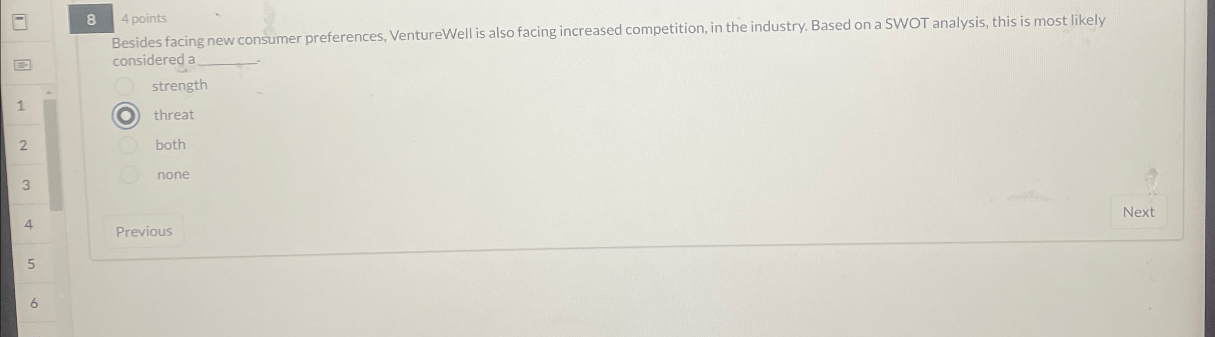 Solved 84 ﻿pointsBesides facing new consumer preferences, | Chegg.com