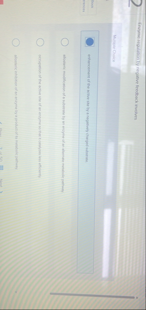 Solved Enzyme regulation by negative feedback | Chegg.com