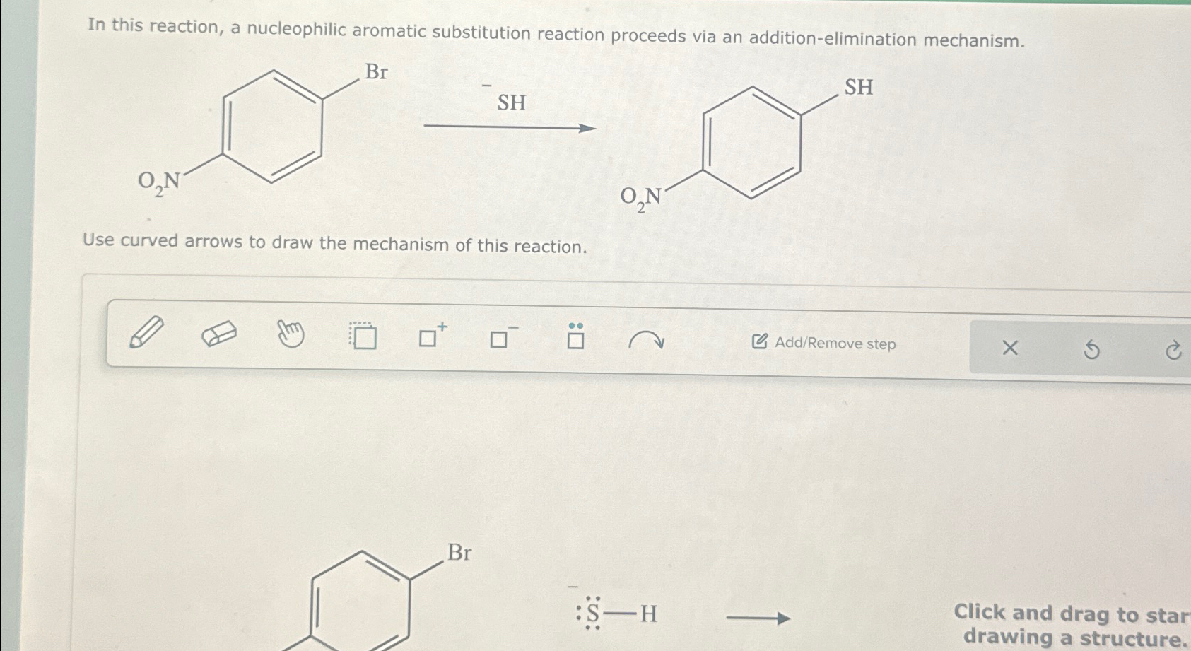 Solved In this reaction, a nucleophilic aromatic | Chegg.com