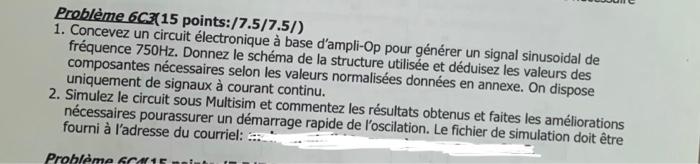 Solved 1. Design an electronic circuit based on amp-0p to | Chegg.com