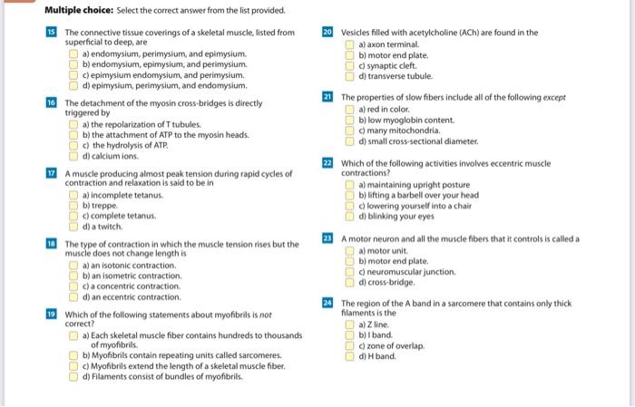 [Solved]: Multiple choice: Select the correct answer from t