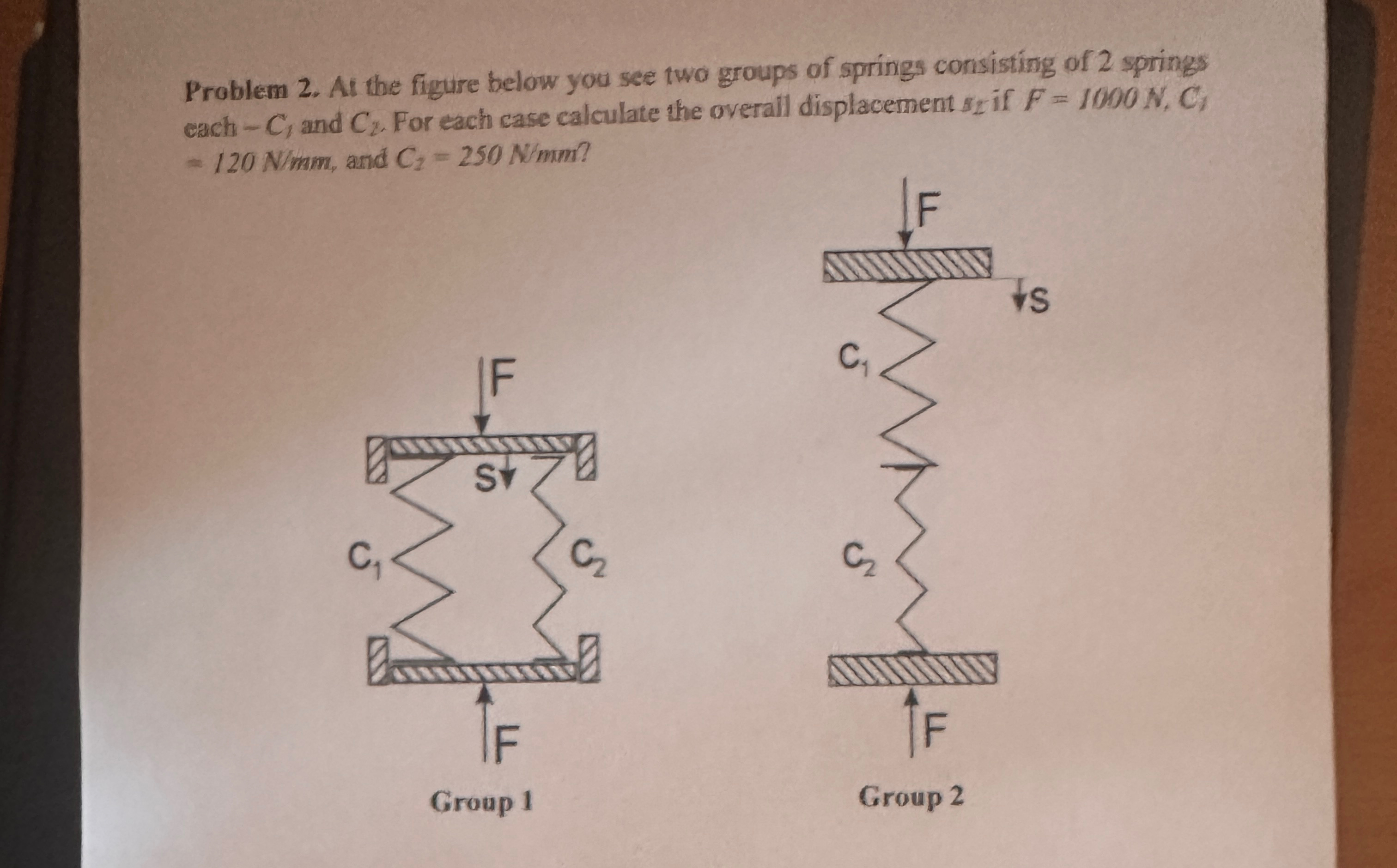 Solved Problem 2. ﻿At the figure below you see two groups of | Chegg.com