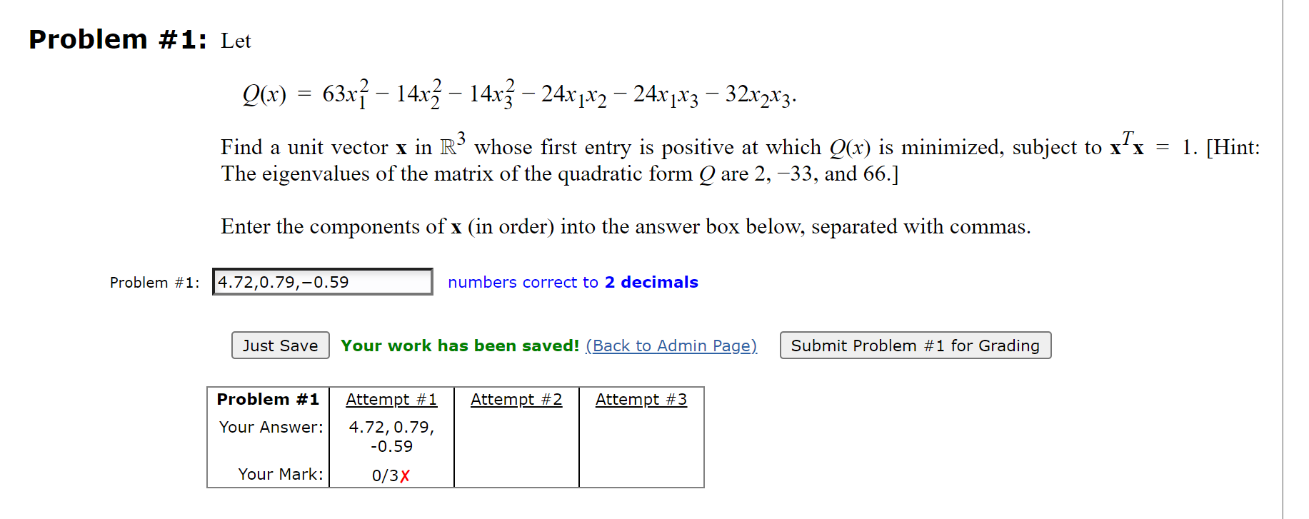 Solved Problem #1: | Chegg.com