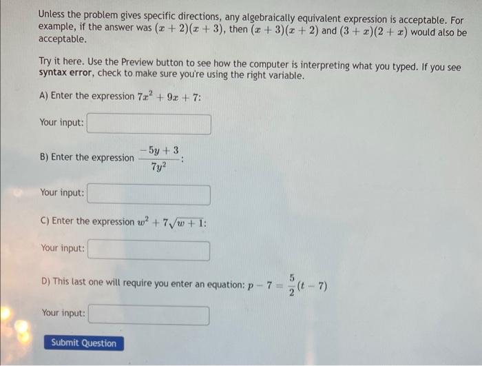  Solved 2 You Can Enter Whole Numbers Negative Numbers O