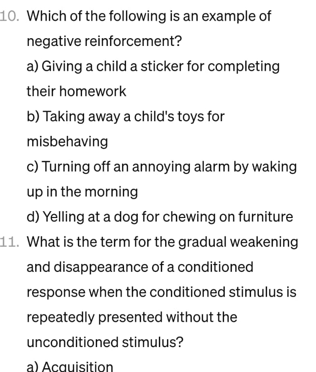 Solved Which of the following is an example of negative | Chegg.com