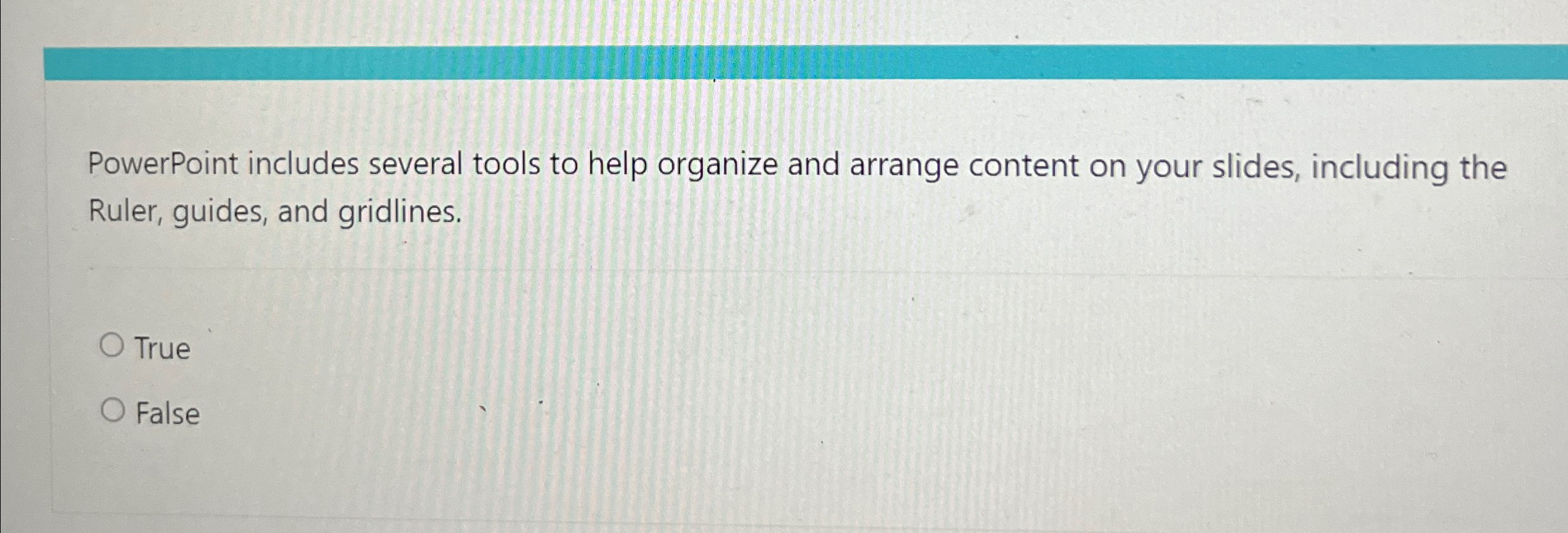 Solved PowerPoint includes several tools to help organize | Chegg.com