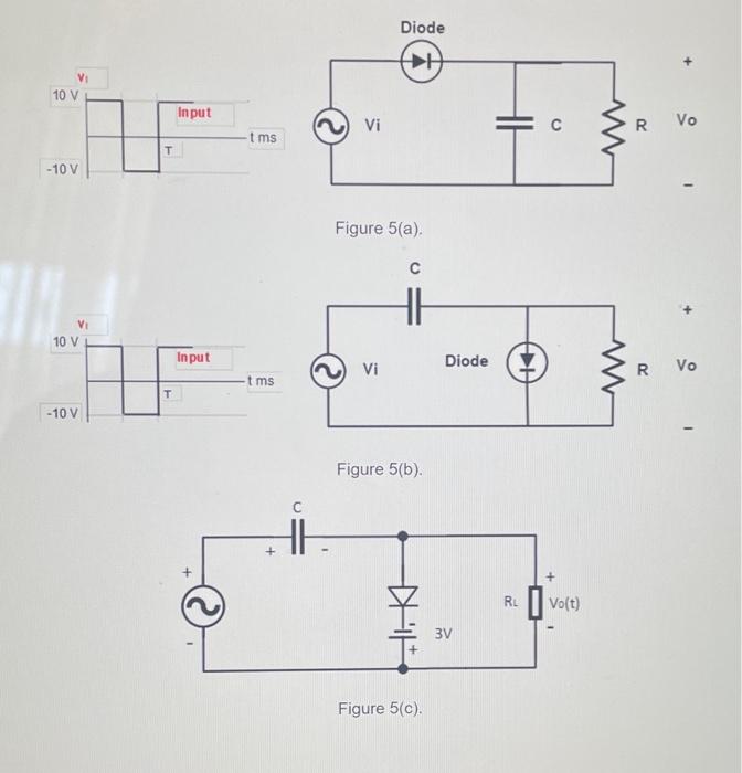 Solved Figure 5(a) shows the circuit diagram of a half-wave | Chegg.com