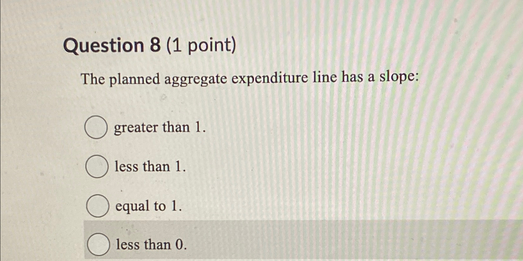 Solved Question 8 (1 ﻿point)The planned aggregate | Chegg.com