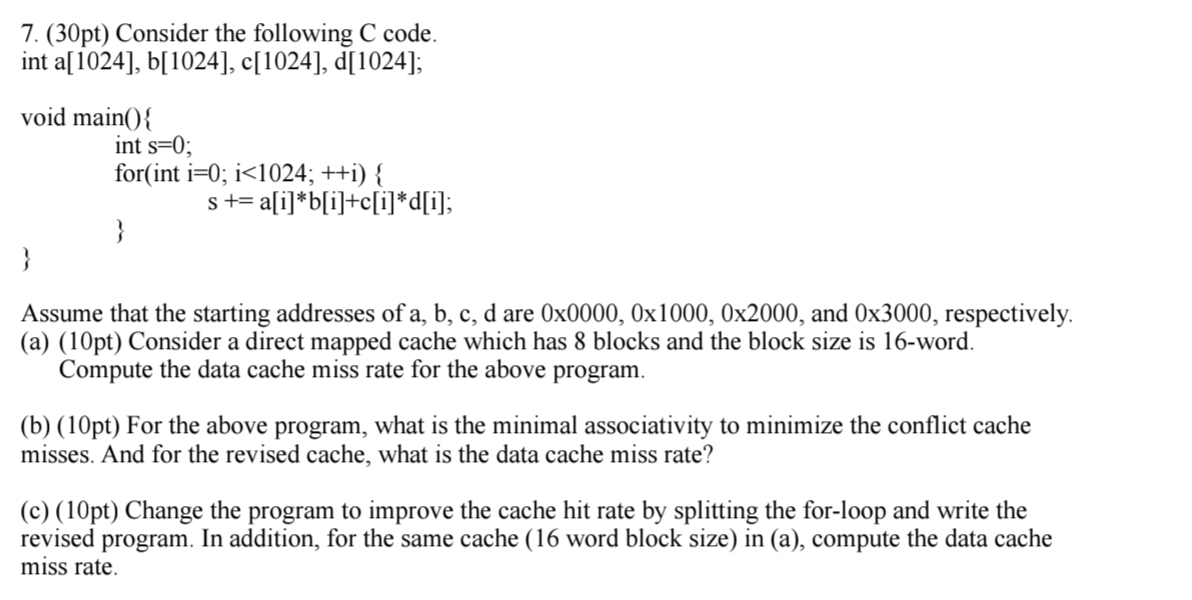 Solved Assume that the starting addresses of a,b,c,d are | Chegg.com