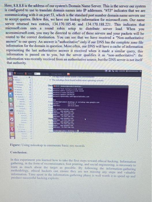 Solved Herc, 8.8.8.8 is the address of our system's | Chegg.com