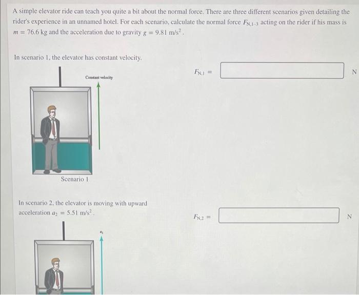 Solved A simple elevator ride can teach you quite a bit | Chegg.com