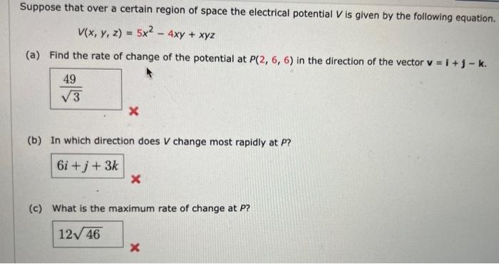 Solved Suppose that over a certain region of space the | Chegg.com