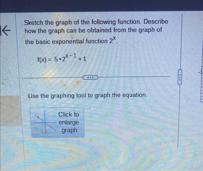Solved Sketch the graph of the following function. Describe | Chegg.com