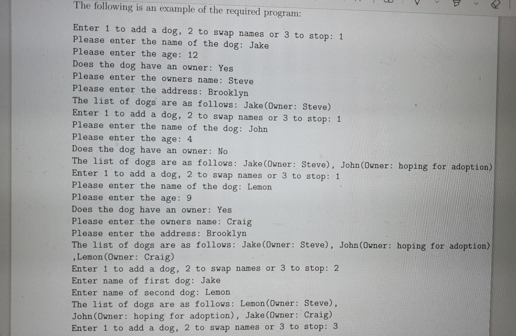 Solved To store the created animal object pointers you will | Chegg.com