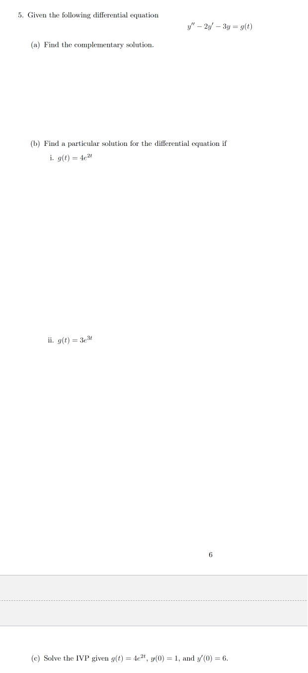 Solved Given the following differential | Chegg.com