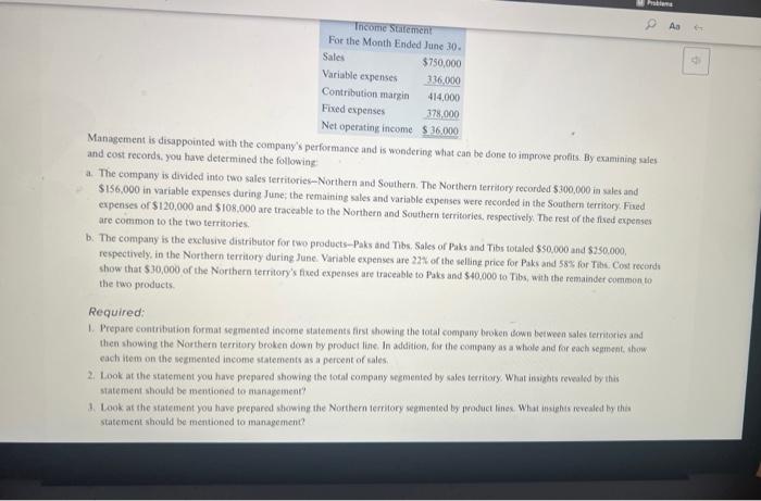 Solved Product line segment margin. Common fixed expenses* | Chegg.com
