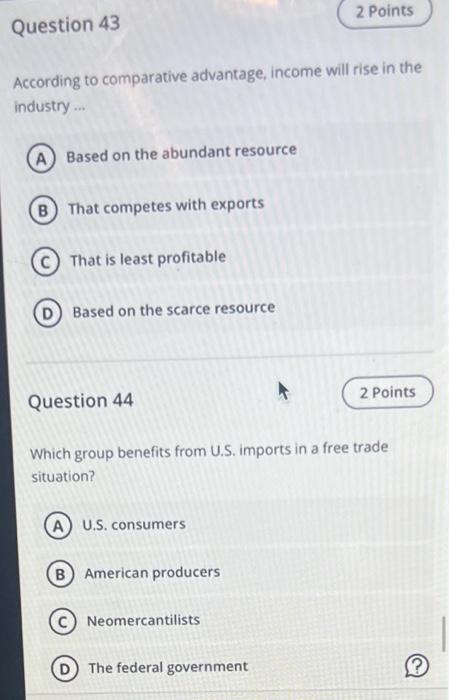 Solved According to comparative advantage, specialization | Chegg.com