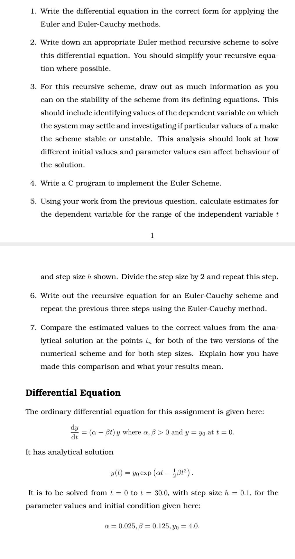 Solved 1. Write the differential equation in the correct | Chegg.com