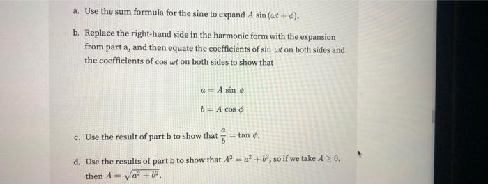Solved 78. Harmonic form. Electrical engineers sometimes | Chegg.com