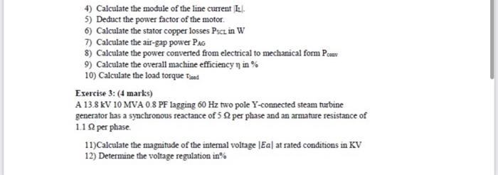 Solved Exercise 1: (8 Marks) : A single-phase power system | Chegg.com