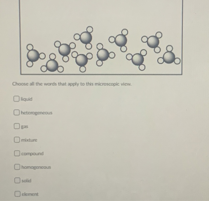 Solved Choose all the words that apply to this microscopic | Chegg.com