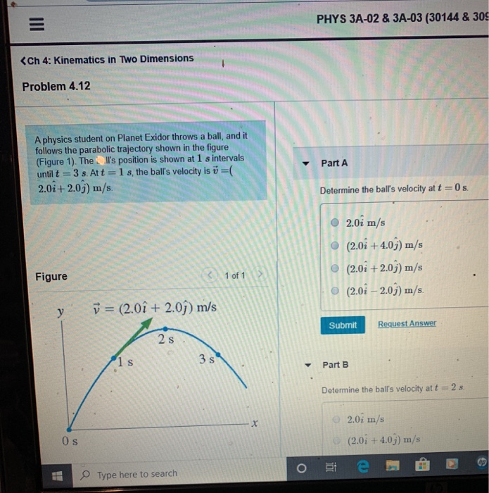 Solved PHYS 3A-02 & 3A-03 (30144 & 309 | Chegg.com