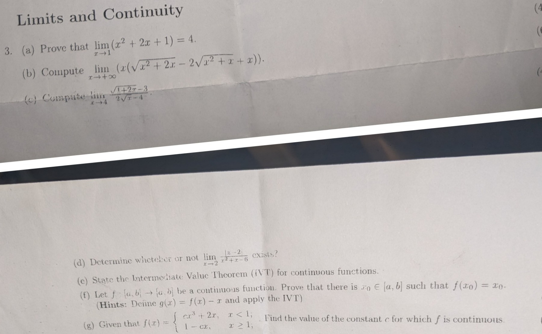 Solved Limits and Continuity3. (a) ﻿Prove that | Chegg.com