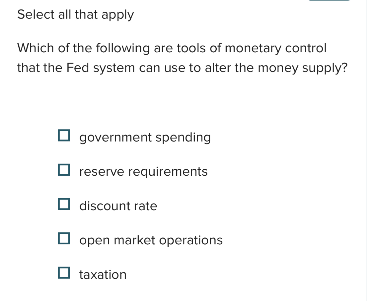 Solved Select all that applyWhich of the following are tools | Chegg.com